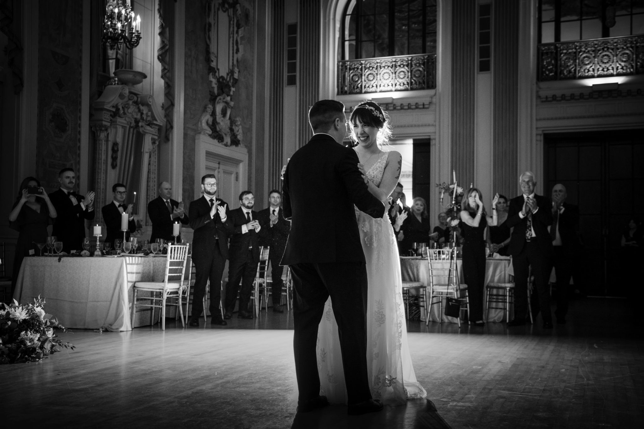 hotel dupont wedding first dance - Susan Stripling Photography